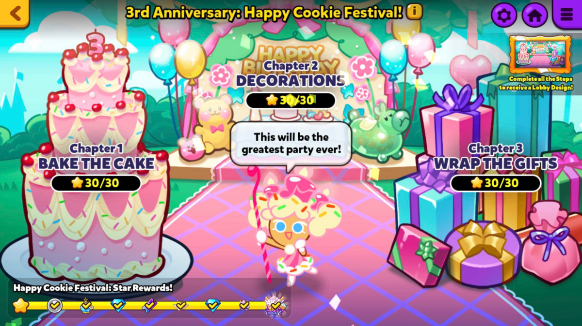 3rd Anniversary: Happy Cookie Festival! - Cookie Run Wiki