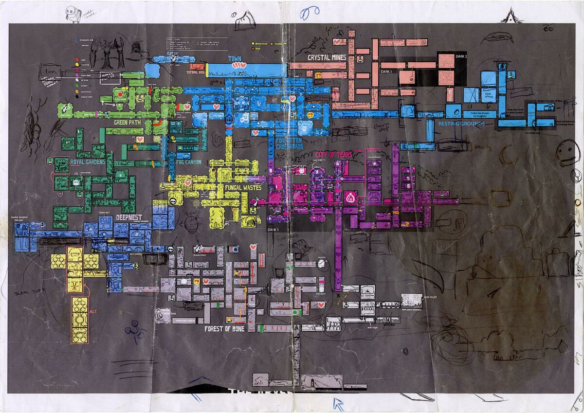 File:Early Map - Full Map.jpg - Hollow Knight Wiki