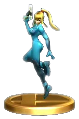 File:Zero Suit Samus Brawl Trophy.png - Metroid Wiki