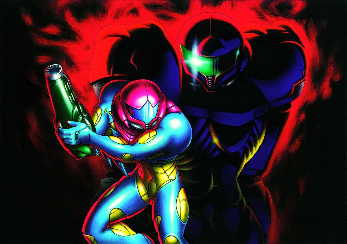 File:MF Artwork Samus Vs SA-X.jpg - Metroid Wiki