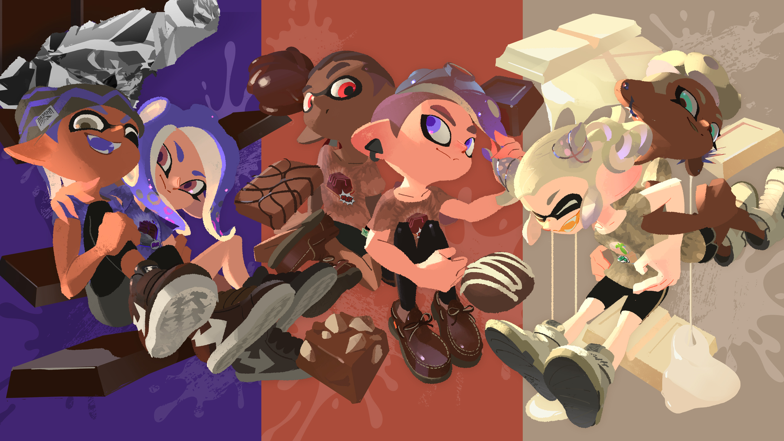 File:S3 Splatfest Dark Chocolate vs Milk Chocolate vs White Chocolate 2025 artwork.jpg ...
