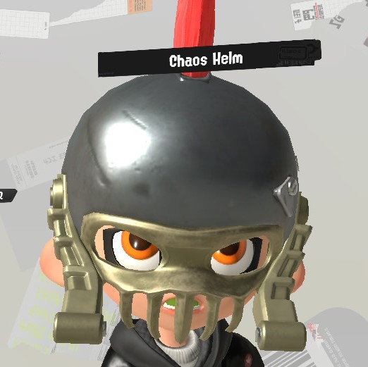 File:Chaos Helm Front.jpg - Inkipedia, the Splatoon wiki