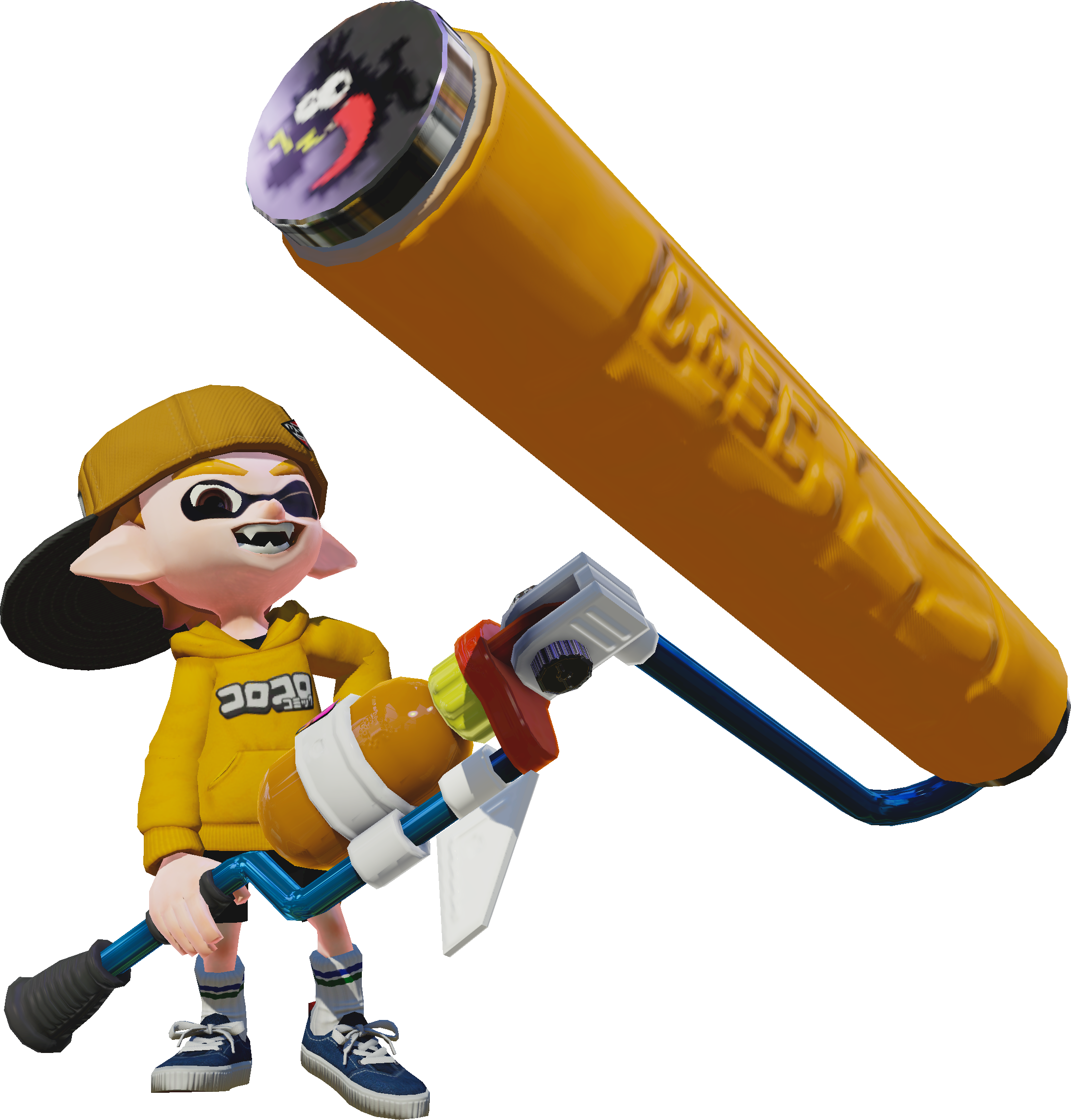 File:S Inkling with CoroCoro Splat Roller render 2.png - Inkipedia, the ...