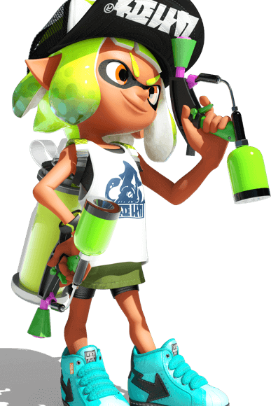 File:Splatoon 2 Inkling girl with Splat Dualies green shadow.png ...