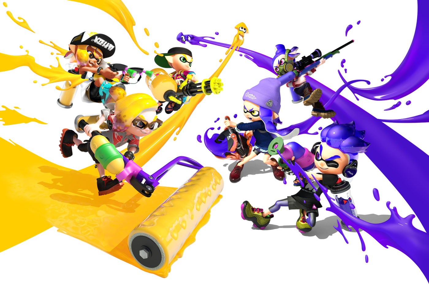 File:Splatoon 2 - 4v4 3D art.png - Inkipedia, the Splatoon wiki