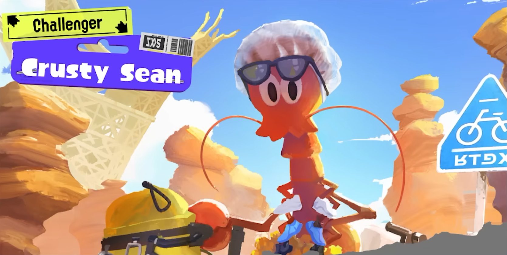 File:Crusty Sean Wandercrust Tour Banner.png - Inkipedia, the Splatoon wiki