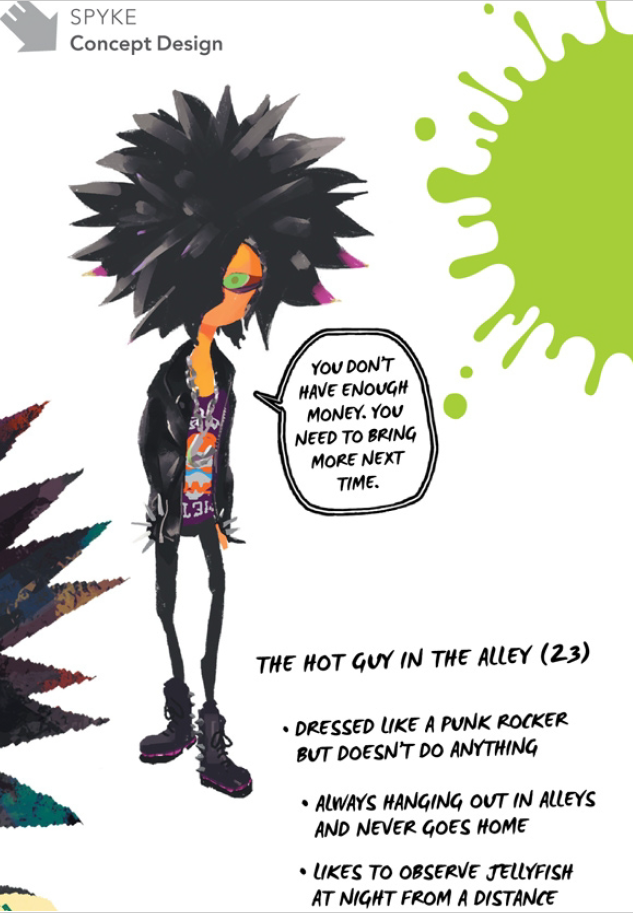 File:The Art of Splatoon Spyke.png - Inkipedia, the Splatoon wiki