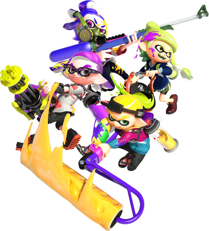 File:Splatoon 2 various Inklings.png - Inkipedia, the Splatoon wiki