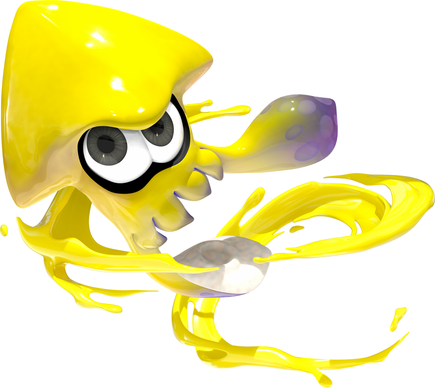 File:S3 art 3D squid yellow (ink).png - Inkipedia, the Splatoon wiki