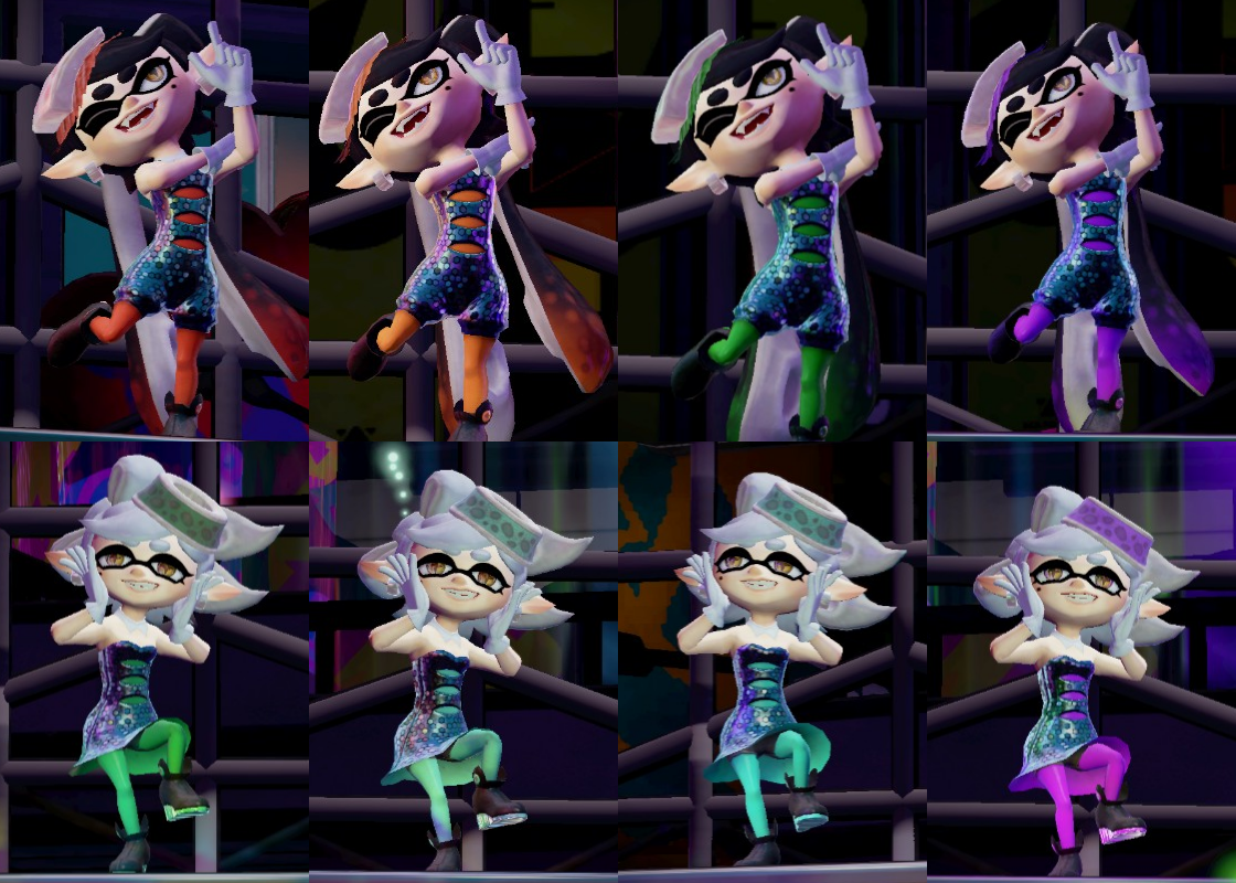 File:Squid Sisters Splatfest Colors.png - Inkipedia, the Splatoon wiki