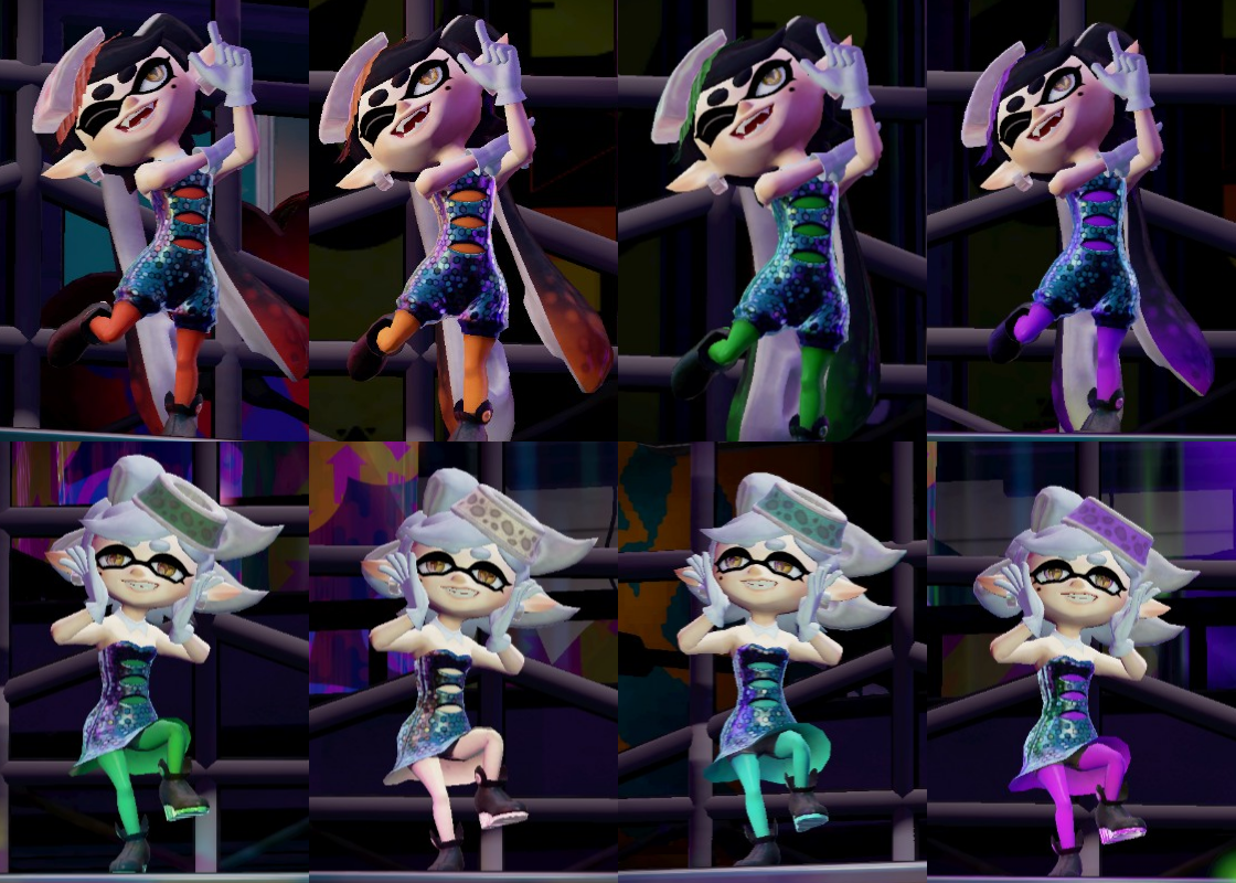 File:Squid Sisters Splatfest Colors.png - Inkipedia, the Splatoon wiki