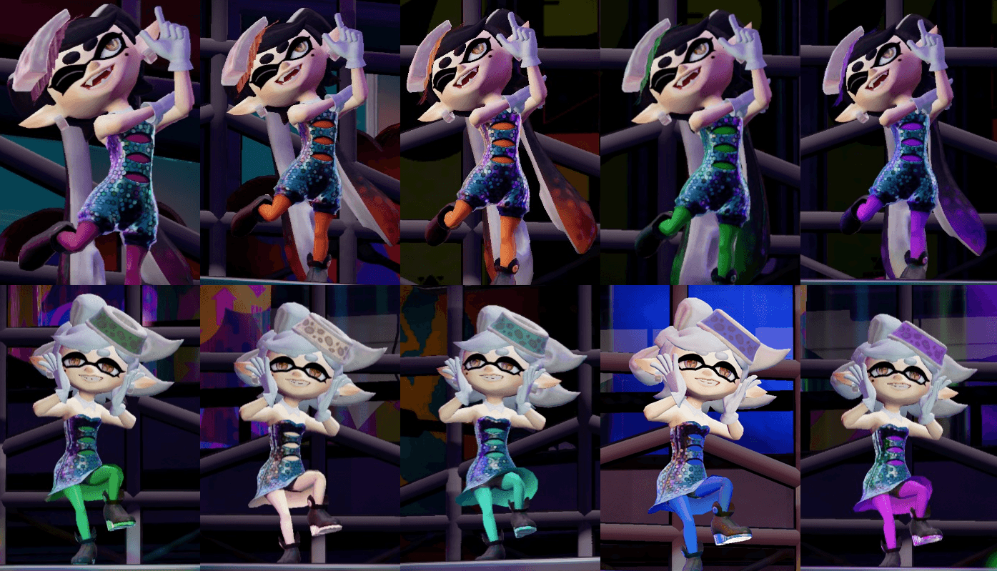 File:Squid Sisters Splatfest Colors.png - Inkipedia, the Splatoon wiki