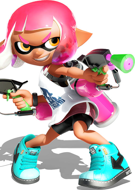 File:Splatoon 2 Inkling girl Splat Dualies pink (shadow).png ...