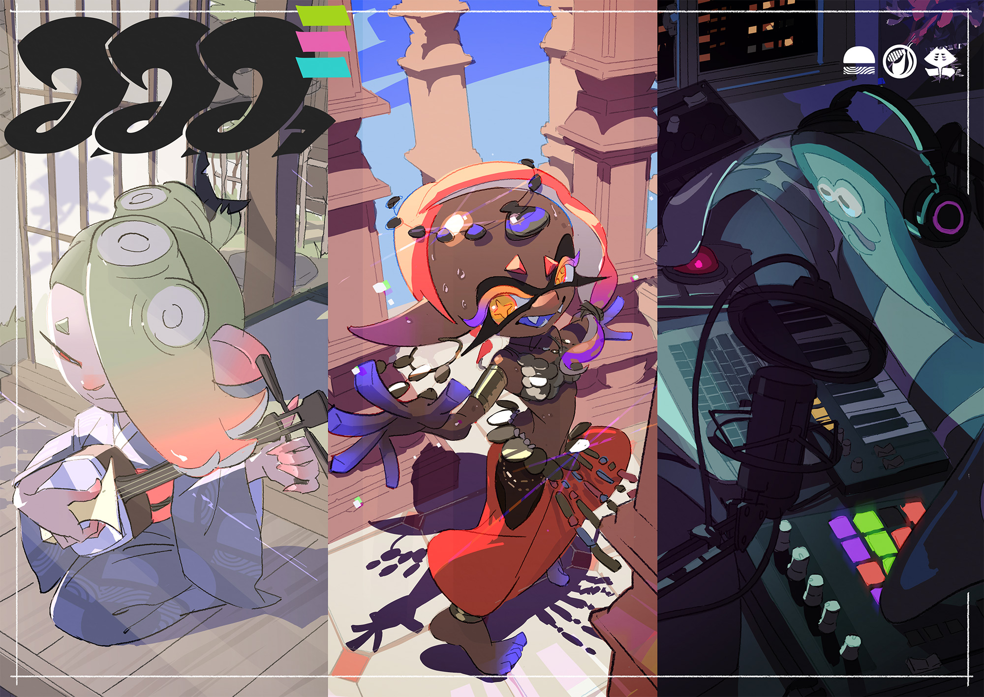 File:S3 Splatfest artwork Morning vs Afternoon vs Night.jpg - Inkipedia, the Splatoon wiki