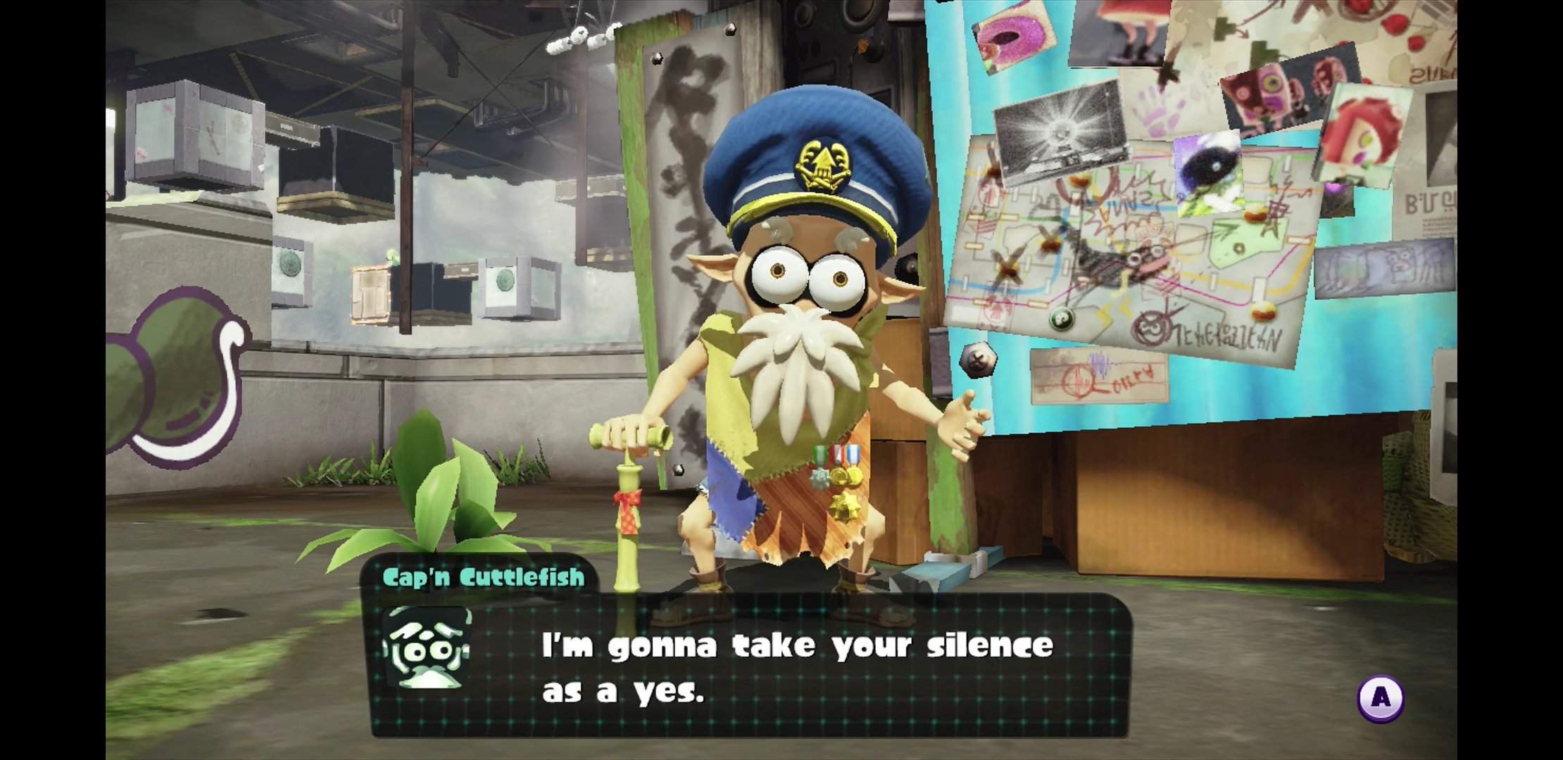 File:Octo Vally Cap'n Cuttlefish Quote silence.jpg - Inkipedia, the ...