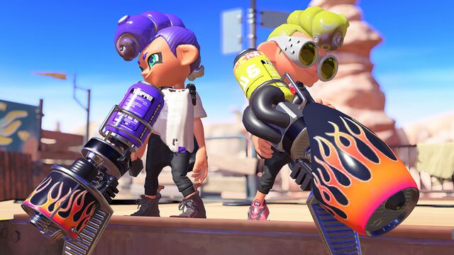 File:S3 first twitter preview - blasters.jpg - Inkipedia, the Splatoon wiki