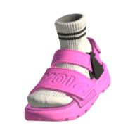 Pink Dadfoot Sandals - Inkipedia, the Splatoon wiki
