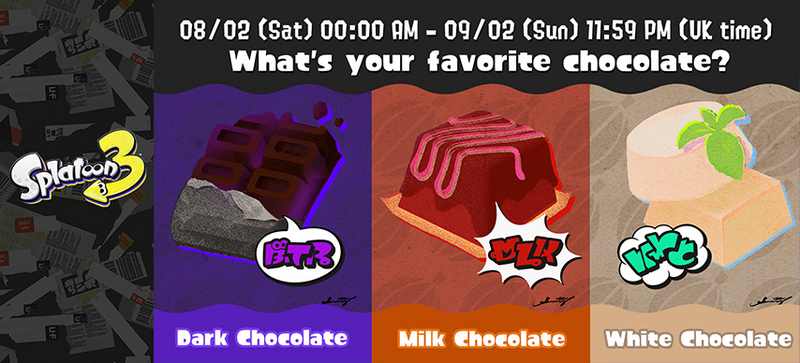 File:S3 Splatfest Dark Chocolate vs Milk Chocolate vs White Chocolate 2025 EN UK text logo.png ...
