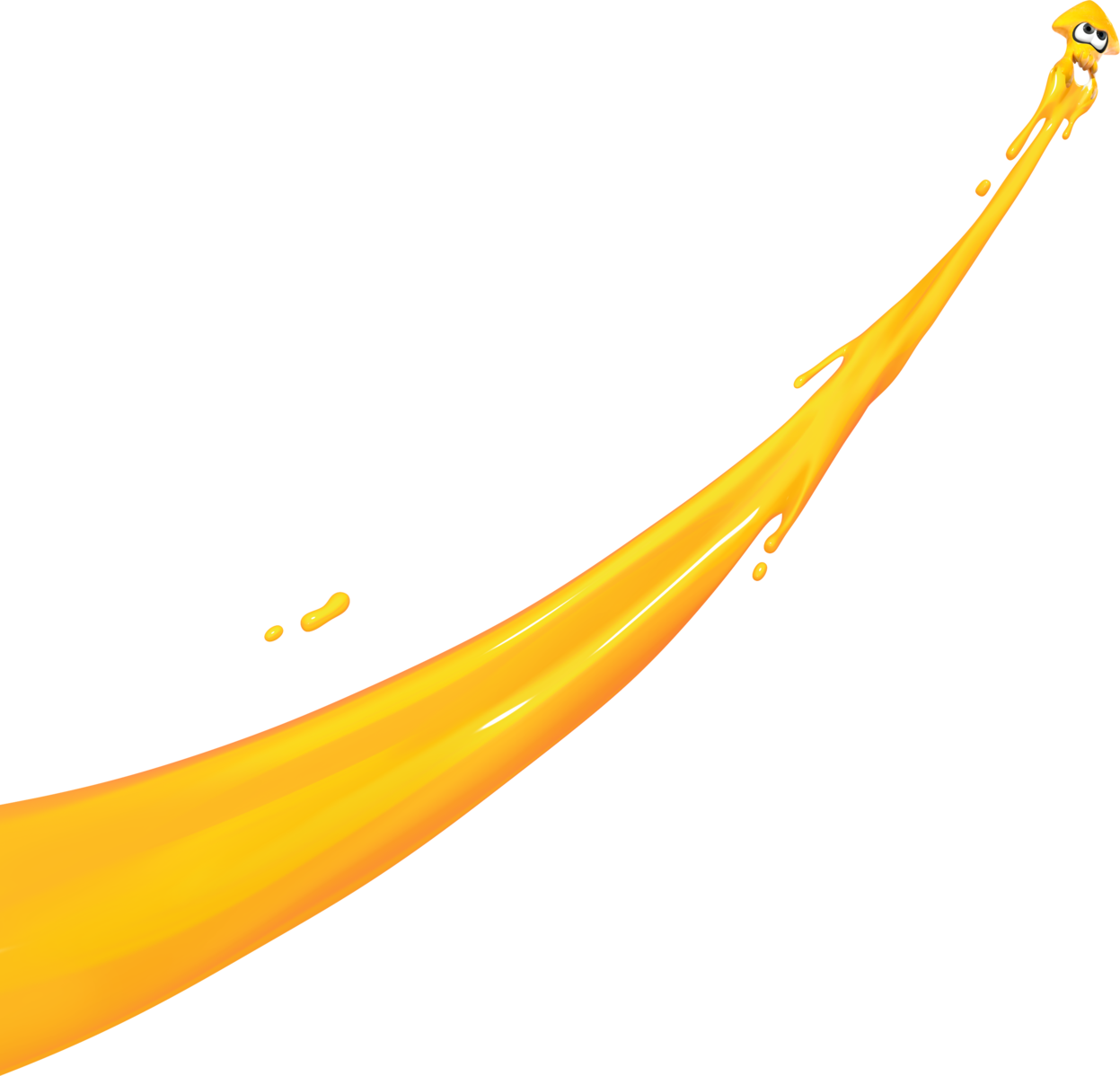 File:Splatoon 2 Inkling squid form jump up yellow.png - Inkipedia, the ...
