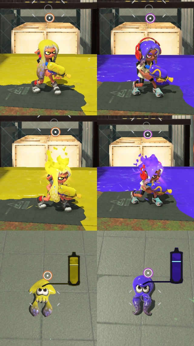 File:S3 Ink Yellow Vs Blue (Color Lock).jpg - Inkipedia, the Splatoon wiki