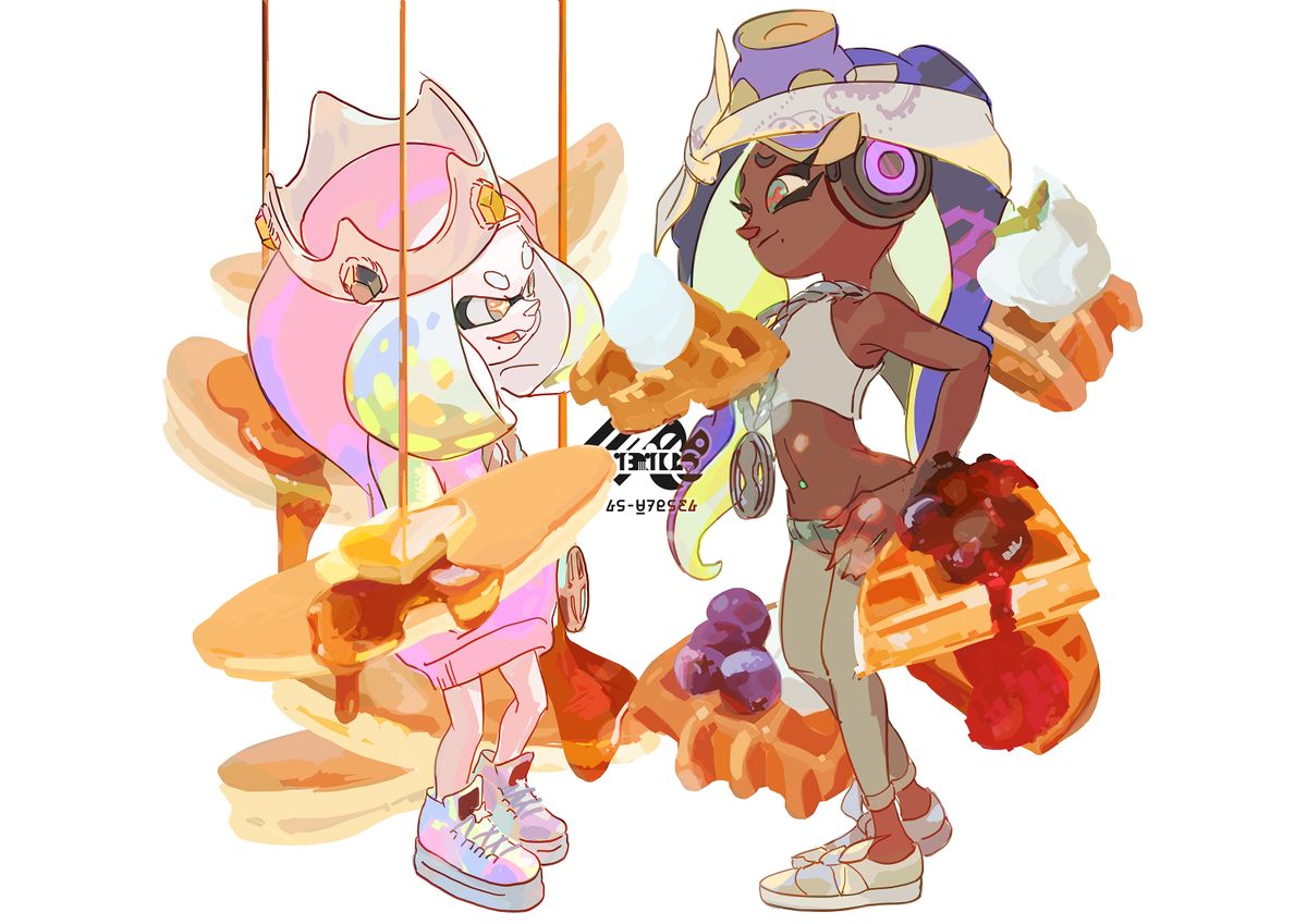 File:S2 Splatfest Official Promo Pancake vs Waffle.jpg - Inkipedia, the Splatoon wiki