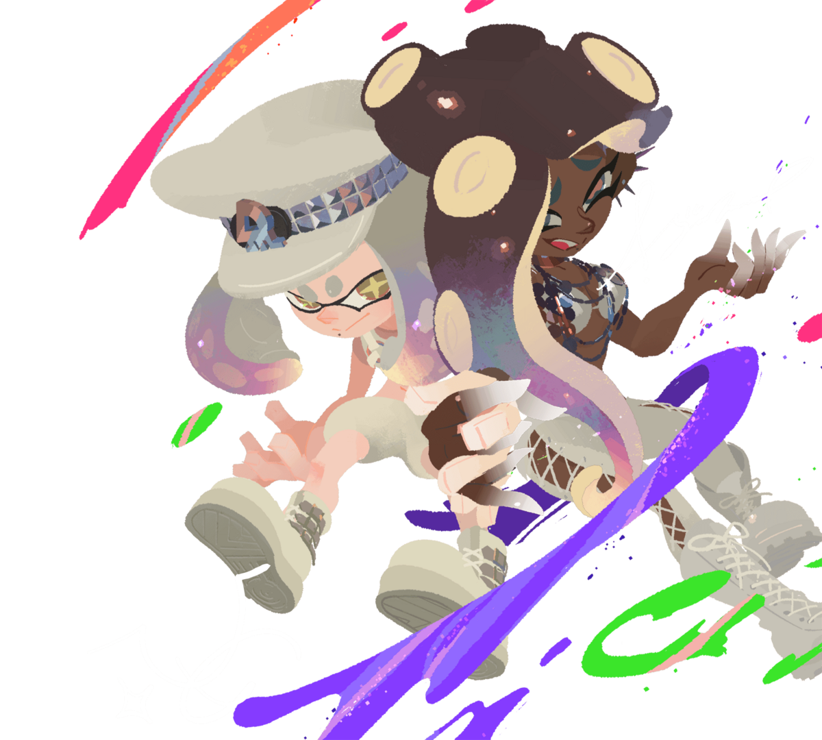 File:S3 Grand Festival Off the Hook Artwork.png - Inkipedia, the Splatoon wiki