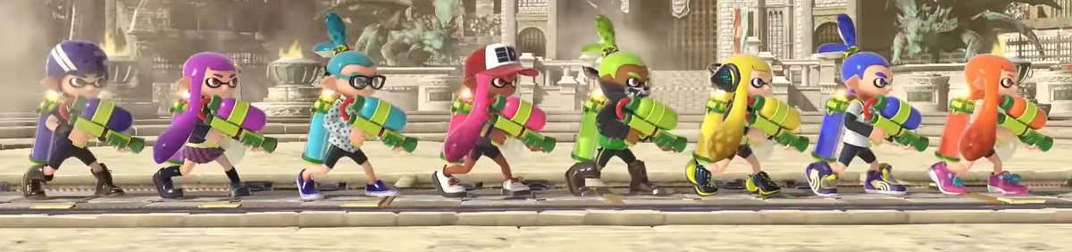 File:SSBU Inkling alternate colors.png - Inkipedia, the Splatoon wiki