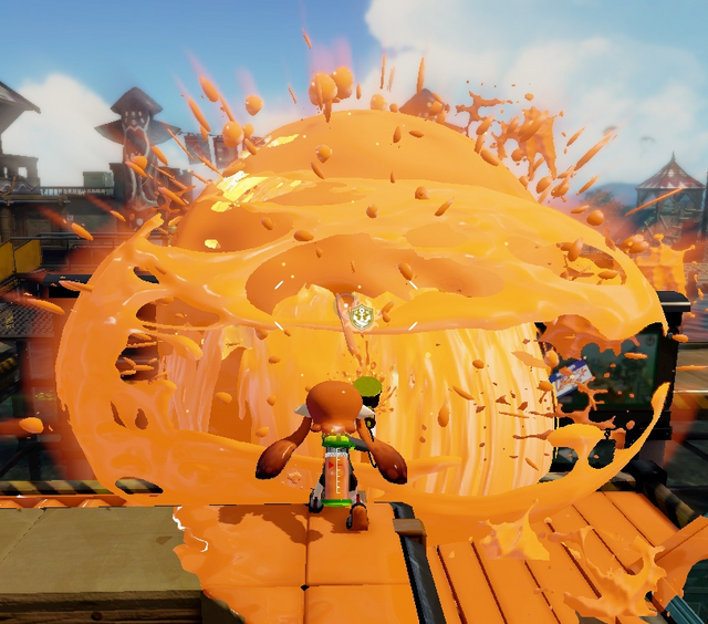 File:Rainmaker shield exploding.png - Inkipedia, the Splatoon wiki
