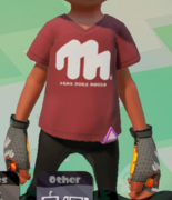 Red V-Neck Limited Tee - Inkipedia, the Splatoon wiki