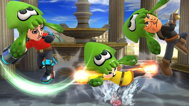 File:SSB4 Mii squids.jpg - Inkipedia, the Splatoon wiki