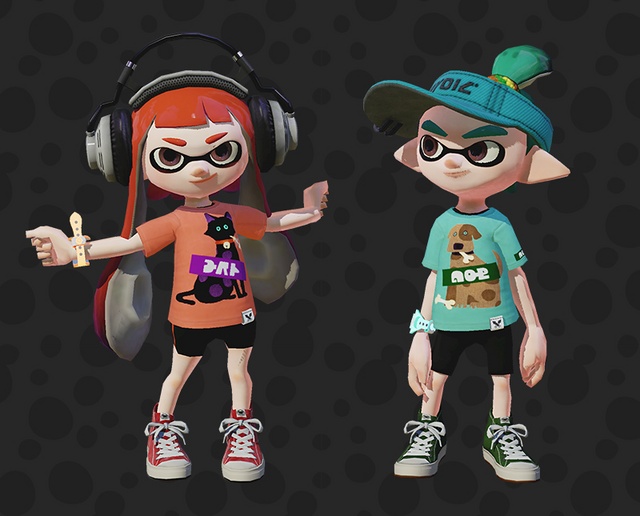 File:S Cats vs. Dogs Splatfest Tees promo.jpg - Inkipedia, the Splatoon wiki