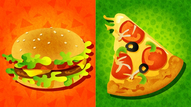 Burgers vs. Pizza - Inkipedia, the Splatoon wiki