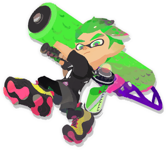 File:S2 art 2D Inkling Splat Roller.png - Inkipedia, the Splatoon wiki