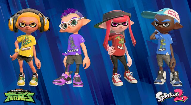 File:Mikey Donnie Raph Leo Inklings.jpg - Inkipedia, the Splatoon wiki