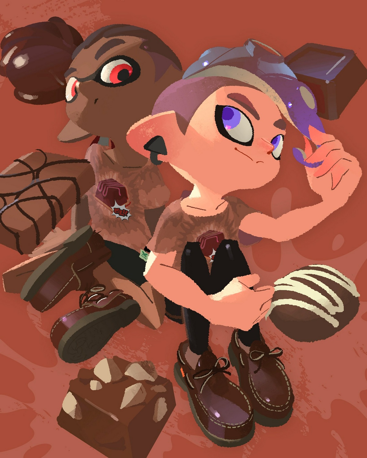 File:S3 Splatfest Dark Chocolate vs Milk Chocolate vs White Chocolate 2025 artwork Milk ...