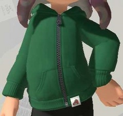 Green Zip Hoodie - Inkipedia, the Splatoon wiki