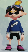 Firefin Navy Sweat - Inkipedia, the Splatoon wiki