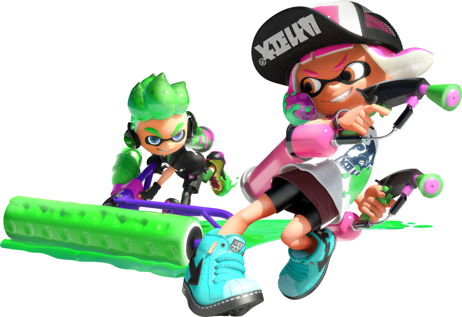 File:Splatoon 2 - key art main Inklings.png - Inkipedia, the Splatoon wiki