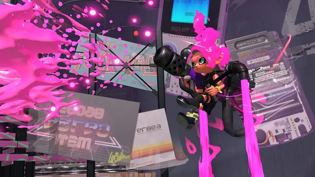 File:OE Agent 8 firing an Inkjet.jpg - Inkipedia, the Splatoon wiki