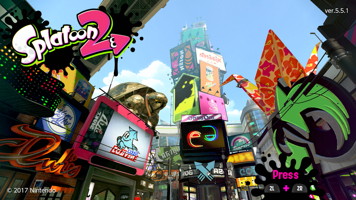 File:S2 Title Screen No Zapfish.png - Inkipedia, the Splatoon wiki