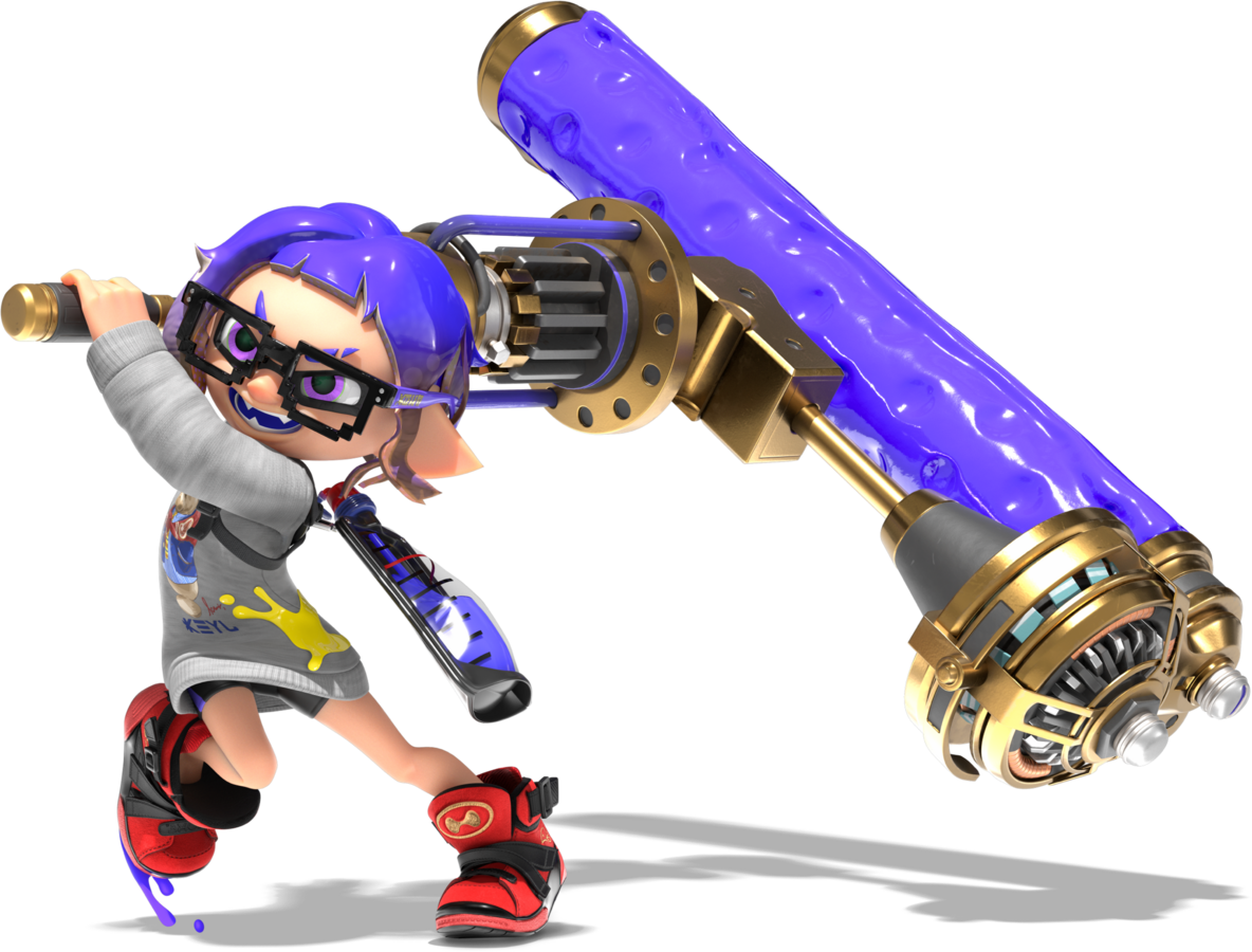 File:S3 art 3D Inkling Gold Dynamo Roller key.png - Inkipedia, the Splatoon wiki
