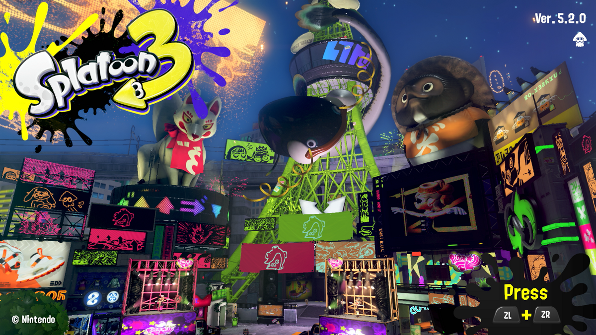 File:S3 Title Screen Splatfest Day 1 Inkopolis Plaza.png - Inkipedia, the Splatoon wiki