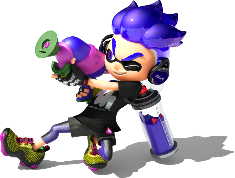 File:Splatoon 2 Inkling boy Splattershot blue (shadow).png - Inkipedia ...