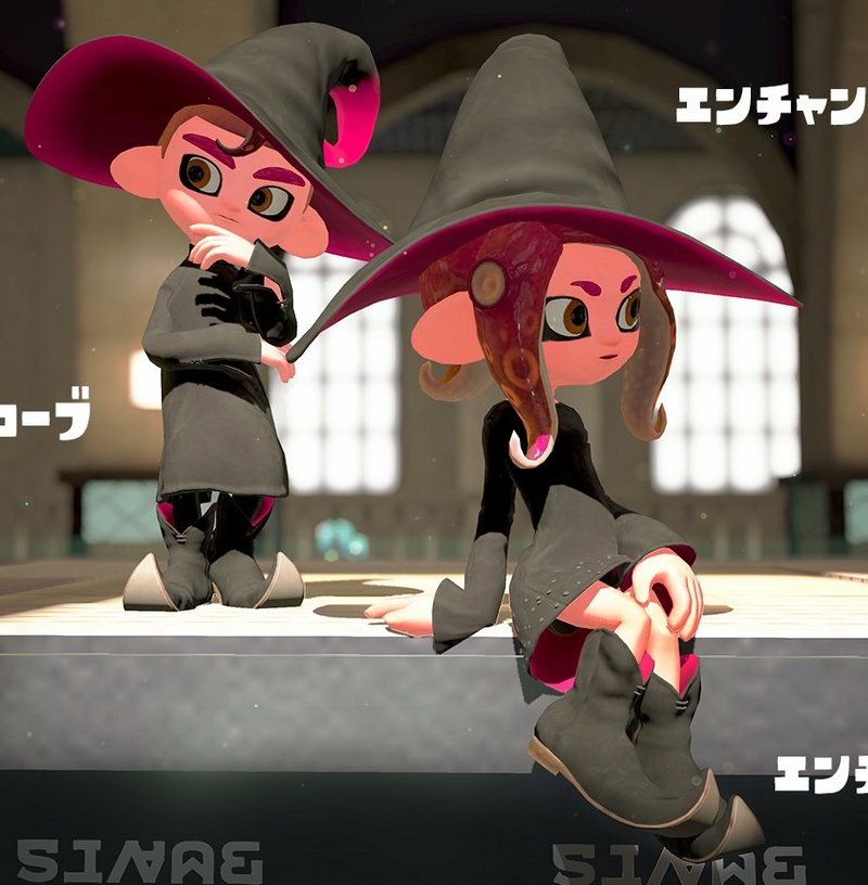 File:S2 amiibo Enchanted Gear Sets.jpg - Inkipedia, the Splatoon wiki