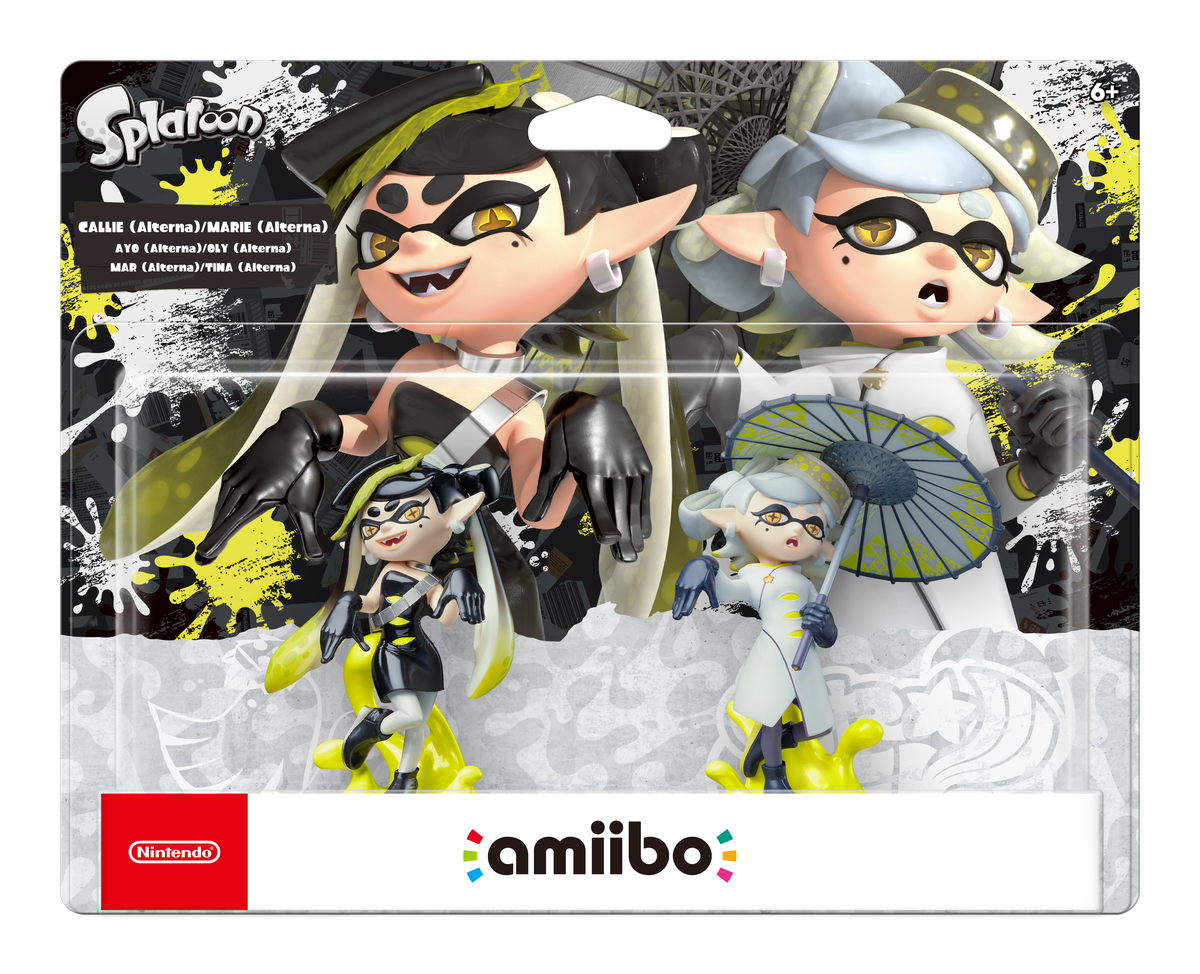 File:S3 amiibo Squid Sisters (Alterna) promo.png - Inkipedia, the Splatoon wiki