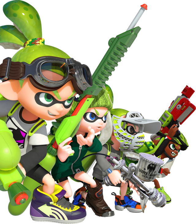 File:Intro-green-team.png - Inkipedia, the Splatoon wiki