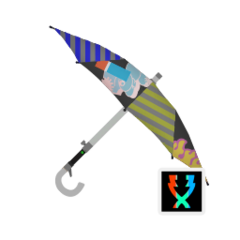Patternz Undercover Brella - Inkipedia, the Splatoon wiki