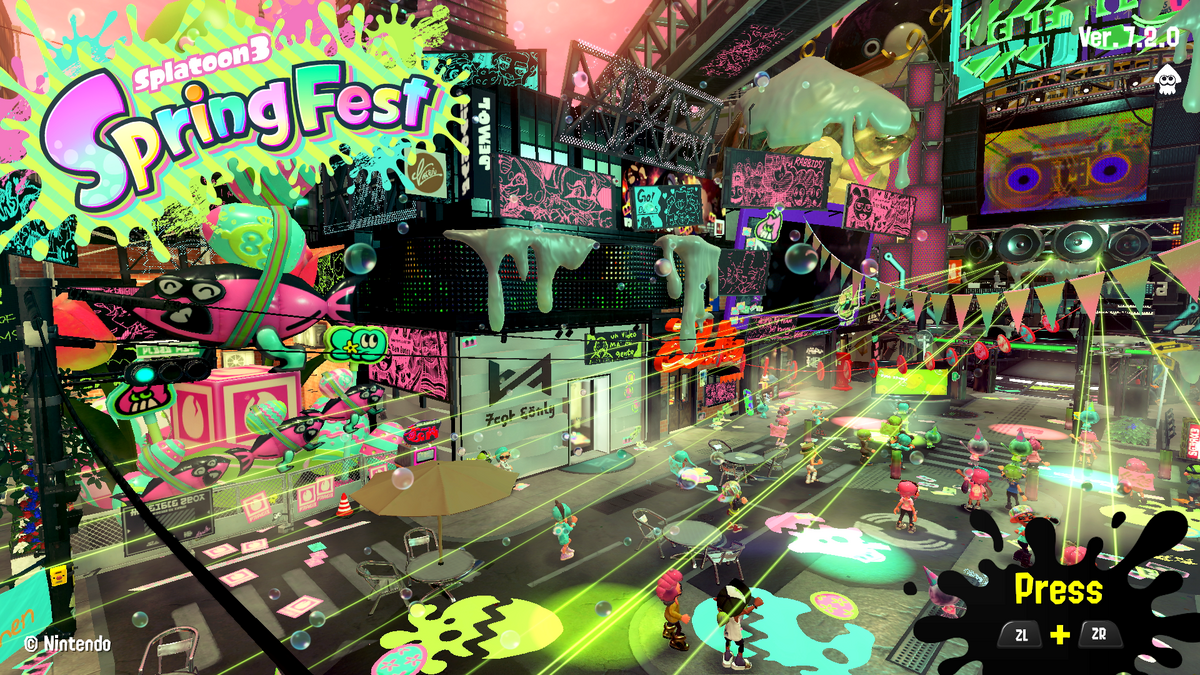 File:S3 Title Screen SpringFest Day 1 Inkopolis Square.png - Inkipedia, the Splatoon wiki