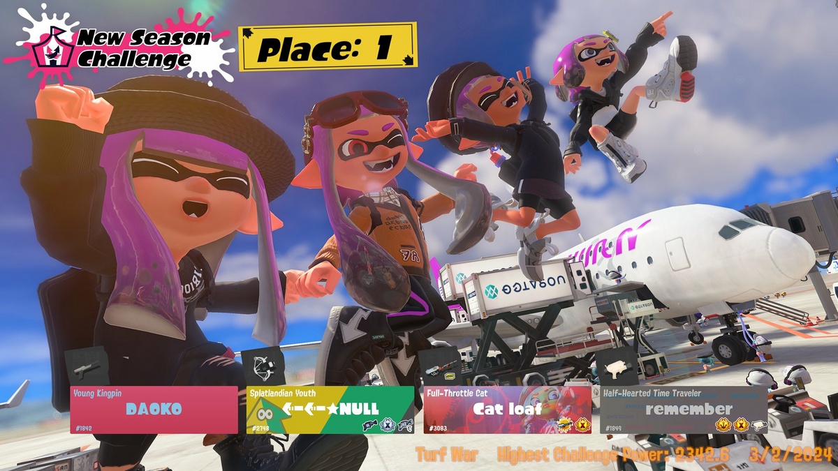 File:S3 New Season Challenge March 2024 place 1 NA.jpg - Inkipedia, the Splatoon wiki