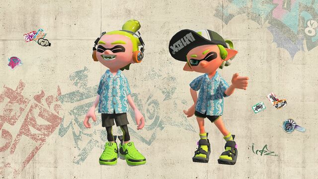 File:Squid or Octo shirt Aloha promo.jpg - Inkipedia, the Splatoon wiki
